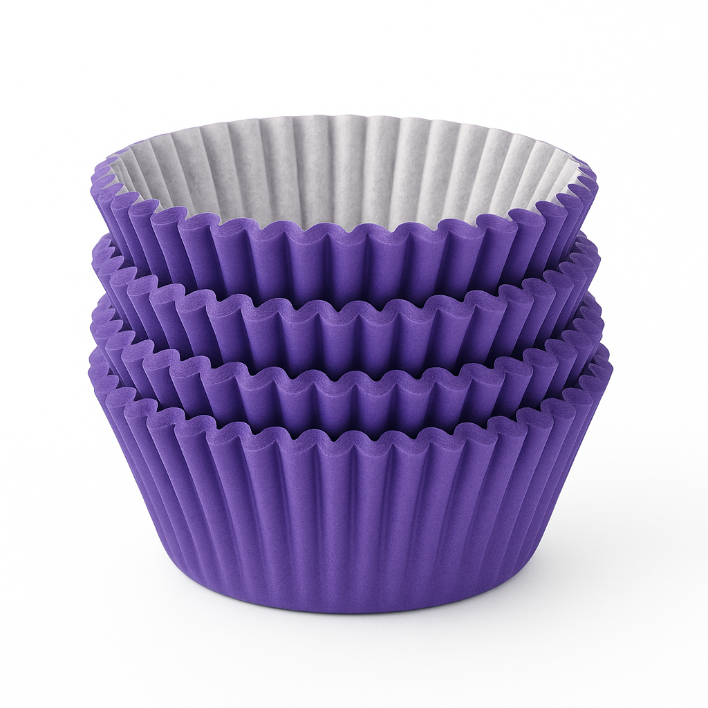 Vibrant Purple Baking Cups - 75 Pack